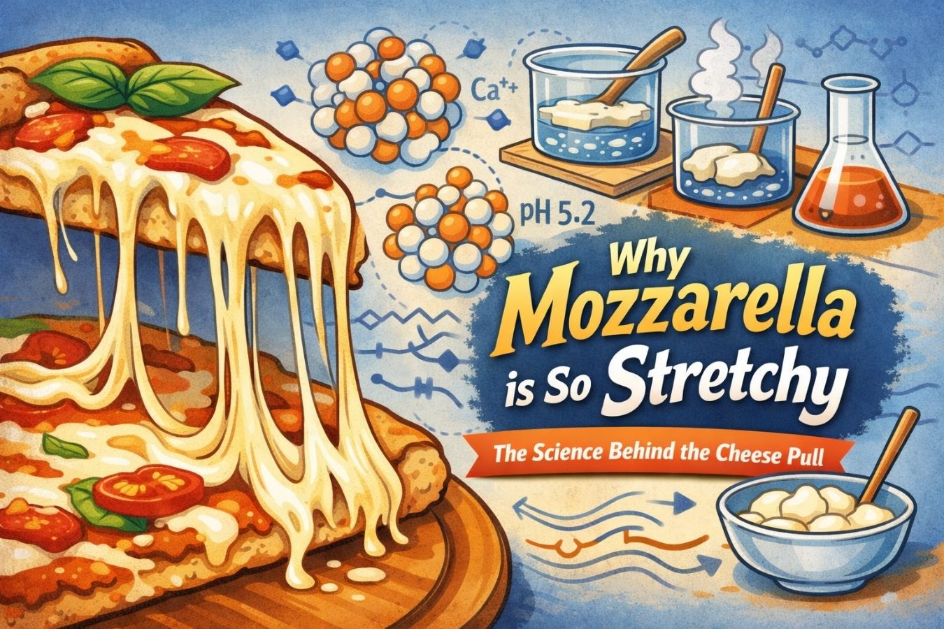 Why Mozzarella Is So Stretchy (Science Behind the Perfect Cheese Pull)