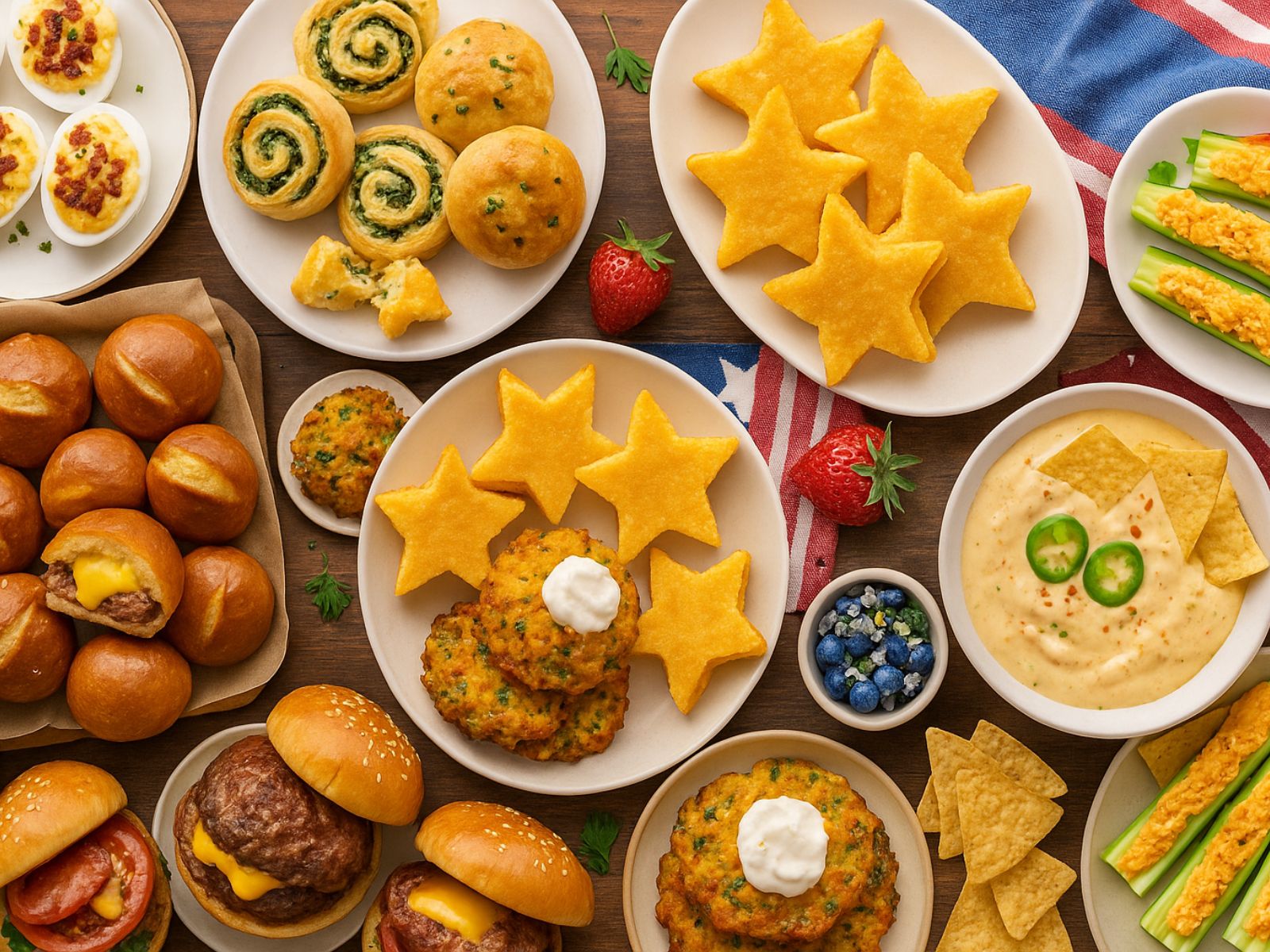 15 Most Patriotic Cheesy Snacks for the 4th of July
