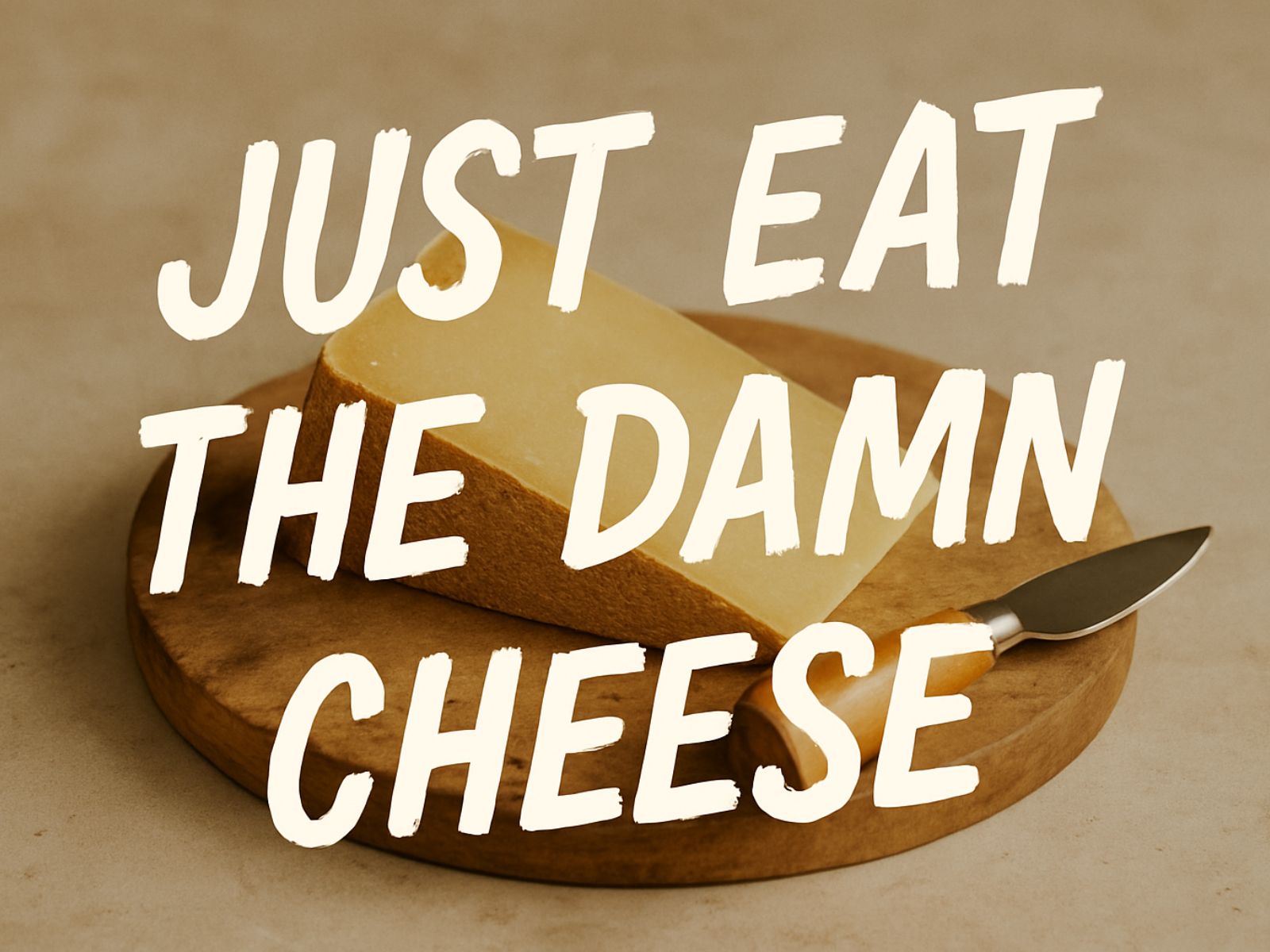 Why You Sometimes Just Need to Eat the Damn Cheese